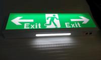China IP20 2835 SMD LED Exit Sign with 3.6V/2.5AH Battery and 3+ Hour Emergency Duration for Building Safety for sale