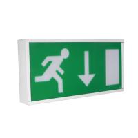 China LED Rechargeable Emergency Exit Sign 392x190mm with 3+ Hour Backup and IP20 Rating for sale