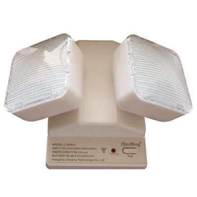 China LED Emergency Light with 3.6V Battery, Twin Spot Design, 228×145×165mm Wall Mount Lamp for sale