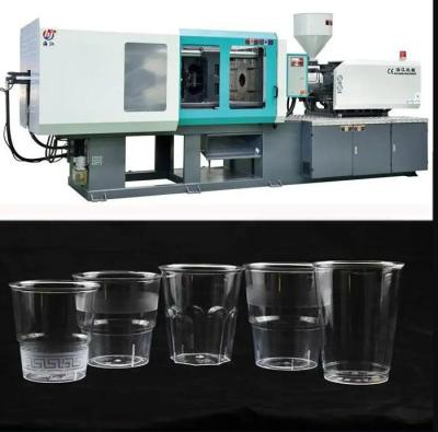 China Disposable Transparent Thickened Plastic Cup Injection Molding Machine Full Automatic for sale