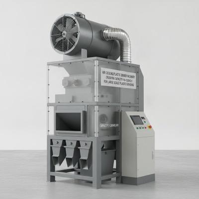 China Air Cooling Plastic Grinder Machinery Crushing Capacity 100 to 1200kg per hour Suitable for Large Scale Plastic Grinding for sale
