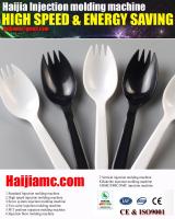 China Plastic Spoon Auto Injection Molding Machine Tableware Fork Mold Machine for sale