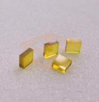 China Yellow Color 6 Sides Polished MCD Diamond Plate For Optical Windows Use for sale