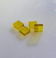 China Yellow Color 6 Sides Polished MCD Diamond Plate For Optical Windows Use for sale