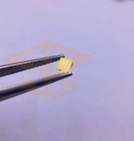 China Yellow Color 6 Sides Polished MCD Diamond Plate For Optical Windows Use for sale