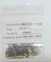 China Scratch Proof HPHT Lab Grown Diamonds Mono Single Crystal CVD Diamond 4x0.6X0.6mm for sale