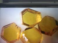 China CVD Diamond Lab Grown 3PT/111 MCD Diamond Plate Wire Drawing Die Blanks Yellow for sale