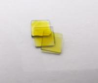 China Lab Grown Synthetic Yellow Diamond Hpht Mono Diamond Plates 3*3*0.3mm for sale