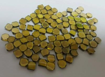 China Yellow HPHT Synthetic MCD Diamond Round Square Grits Industrial Abrasives For Cutting Tools for sale