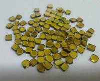 China Yellow HPHT Synthetic MCD Diamond Round Square Grits Industrial Abrasives For Cutting Tools for sale