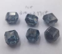 China Fancy Bule Uncut Diamond  Stone  VVS HPHT Blue Rough Diamond For Gems for sale