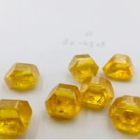 China 6-10ct Orange Yellow HPHT Lab Grown Diamond Uncut Rough Diamond For Industrial for sale
