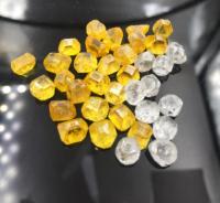 China 6-10ct Orange Yellow HPHT Lab Grown Diamond Uncut Rough Diamond For Industrial for sale