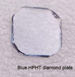 China Light or Heavy HPHT Boron Doped Diamond Single Crystal Diamond Plate for Substrate for sale