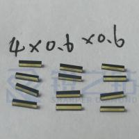 China SCD11 4x0.6x0.6mm Yellow HPHT Diamond Plate With Full Four 90 Degree Corners for sale