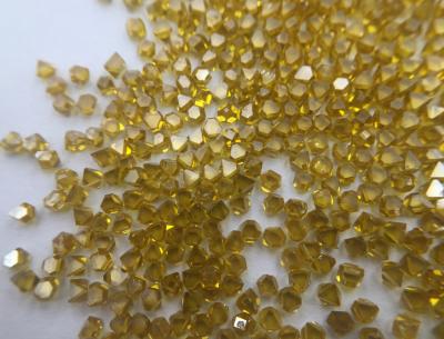 China yellow Color HPHT Rough Mono Crystal Diamond Industrial Grade for cutting tools for sale