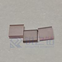 China Optical Grade Pink CVD Diamond Plate 3x3x0.5mm Synthetic CVD Lab Grown Diamond for sale