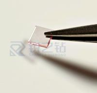 China Optical Grade Pink CVD Diamond Plate 3x3x0.5mm Synthetic CVD Lab Grown Diamond for sale
