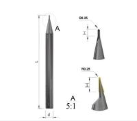China Micro Diameter Ball End Milling Cutter Electronic CVD Diamond Cutting Tool Precision for sale