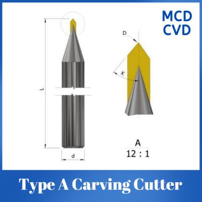 China Type A Electronic CVD Diamond Carving Cutter For High Performance Carving for sale