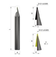 China Micro Diameter PCD Engraving Cutter High Precision With MCD CVD Diamond Material for sale