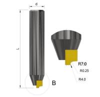 China Multi Radius Contour End Mill 10x Faster PCD MCD Diamond Tools for sale