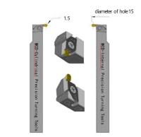 China Full Radius Lathe Tool 10x Lifespan PCD MCD Jewelry Tools Ra0.1μM Finish Multi Function for sale