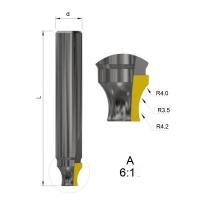 China Diamond Contour End Mill MCD PCD CVD Tools For Aerospace Medical Precision Molding for sale