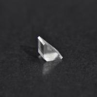 China Triangle Prism Optical CVD Diamond 6-Side Polished High Transparency Loose Mono Crystal Diamond for sale