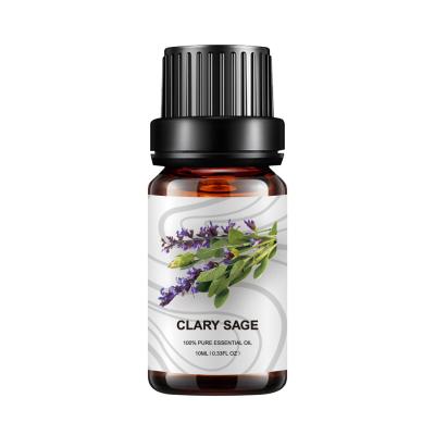 China 10ml Organic Clary Sage Essential Oil Aromatherapy Body Diffuser Spa for sale