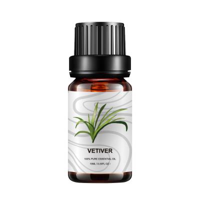 China Organic Vetiver Essential Oil Bottle Steam Distillation Essential Oils for sale