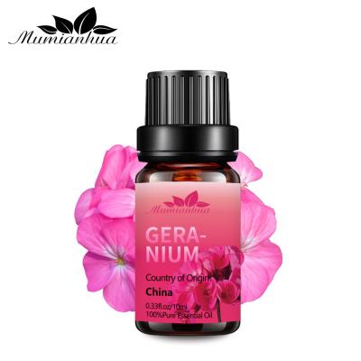 China Volume 5ml Body Essential Oils Perfume OEM / ODM Organic Geranium Essential Oil for sale