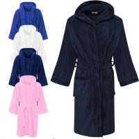 China Classical Cotton Terry Bathrobe Breathable With Fleece Fabric Long Sleeve for sale