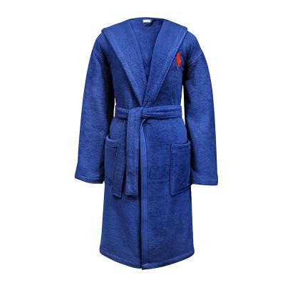 China Blue SPA Luxury Terry Cloth Robe Terry Cloth Housecoat For Home for sale