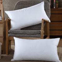 China Massage Hotel Bed Pillow Rectangle 100% Polyester Filling With Down Proof Cotton for sale