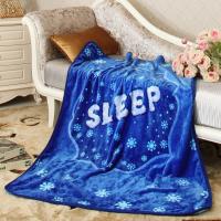 China Luxury Queen Size Printed Flannel Fleece Blanket Microfiber Throw Blanket for sale
