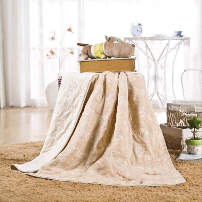 China Eco Friendly Knitted Custom Fleece Blankets Fleece Throw Blanket For Stars Hotel for sale