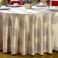 China Double Layered Hotel Table Cloth For Sophisticated Home Decor And Fine Dining for sale