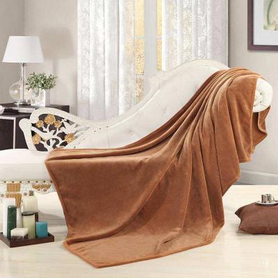 China Soft Luxury Hotel Blankets 100% Polyester Flannel Blanket With Printing Pattern for sale