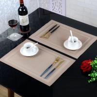 China Custom Dinner Table Mat Eco Friendly Woven Non Slip Washable PVC for sale