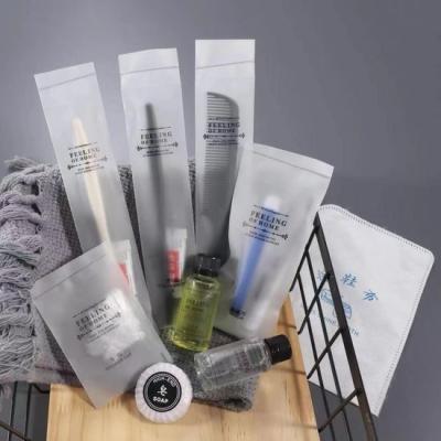 China 5 Star Personalized Hotel Toiletries High End With Shower Cap Shaver Sewing Kit for sale