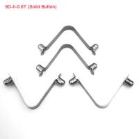 China 65Mn Steel Double Button Spring Clips Bulk Customized Packaging for sale