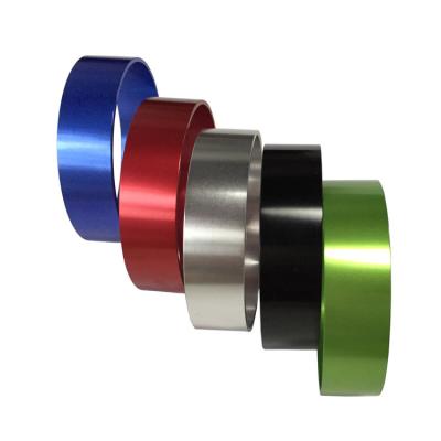 China Cnc Turning Precision Parts Aluminum Rings Cnc Lathe Turning Service Color Anodized for sale