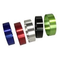 China Cnc Turning Precision Parts Aluminum Rings Cnc Lathe Turning Service Color Anodized for sale