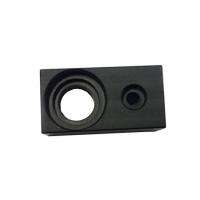 China 0.002mm Tolerance Black Plastic Parts With Pearlescent Color Surface Treatment for sale