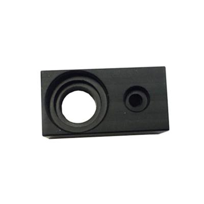 China 0.002mm Tolerance Black Plastic Parts With Pearlescent Color Surface Treatment for sale