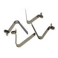 China Rust Inhibiting Button Retaining Clips Round Durable Punching Process for sale