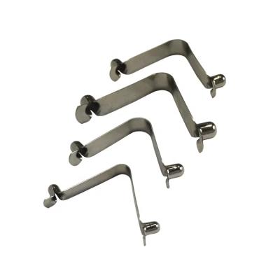 China 65Mn Steel Double Button Spring Clips Bulk Customized Packaging for sale