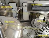 China PET Bottle Automatic Filling Machine 18 Rinsing Heads 6000BPH for Mineral Water for sale