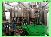 China 6000BPH Glass Bottle Juice Filling Machine 4-in-1 PLC Control 380V for sale